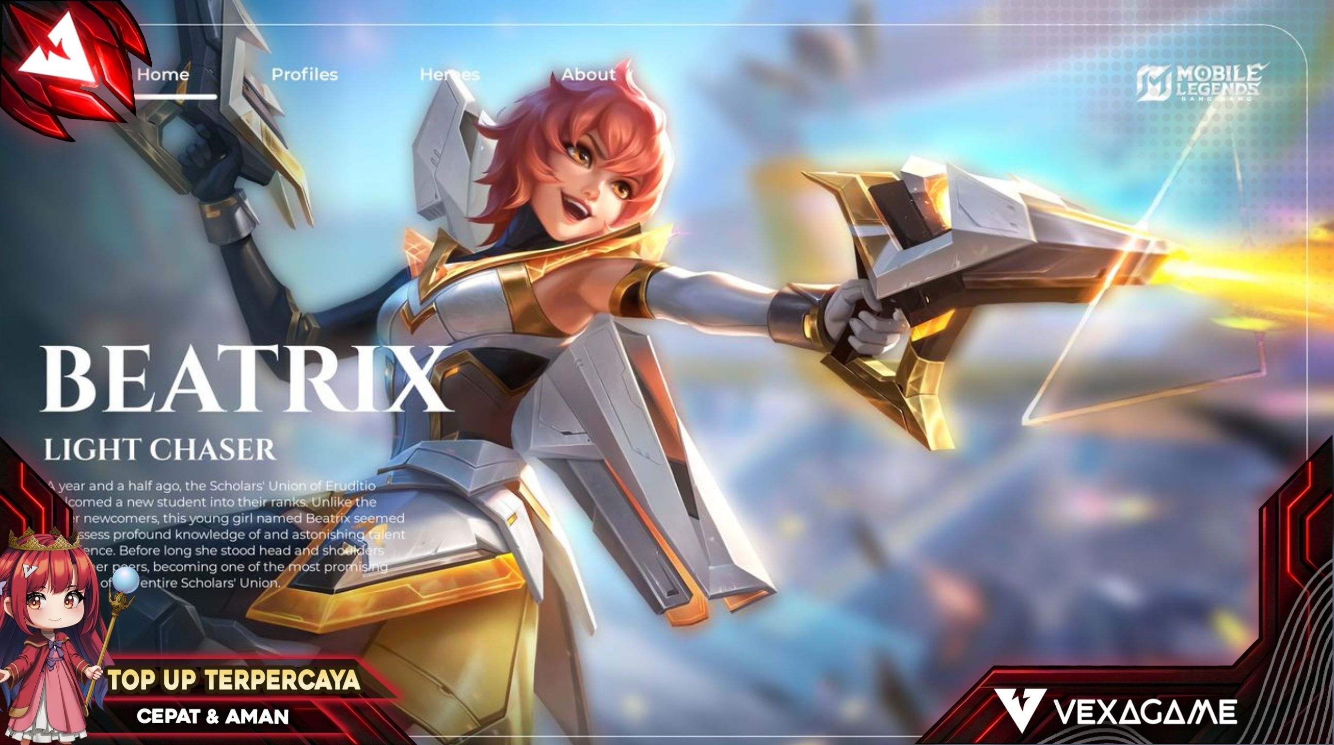 Build Beatrix MLBB Tersakit 2026: Emblem Burst & Counter Lengkap - VexaGame