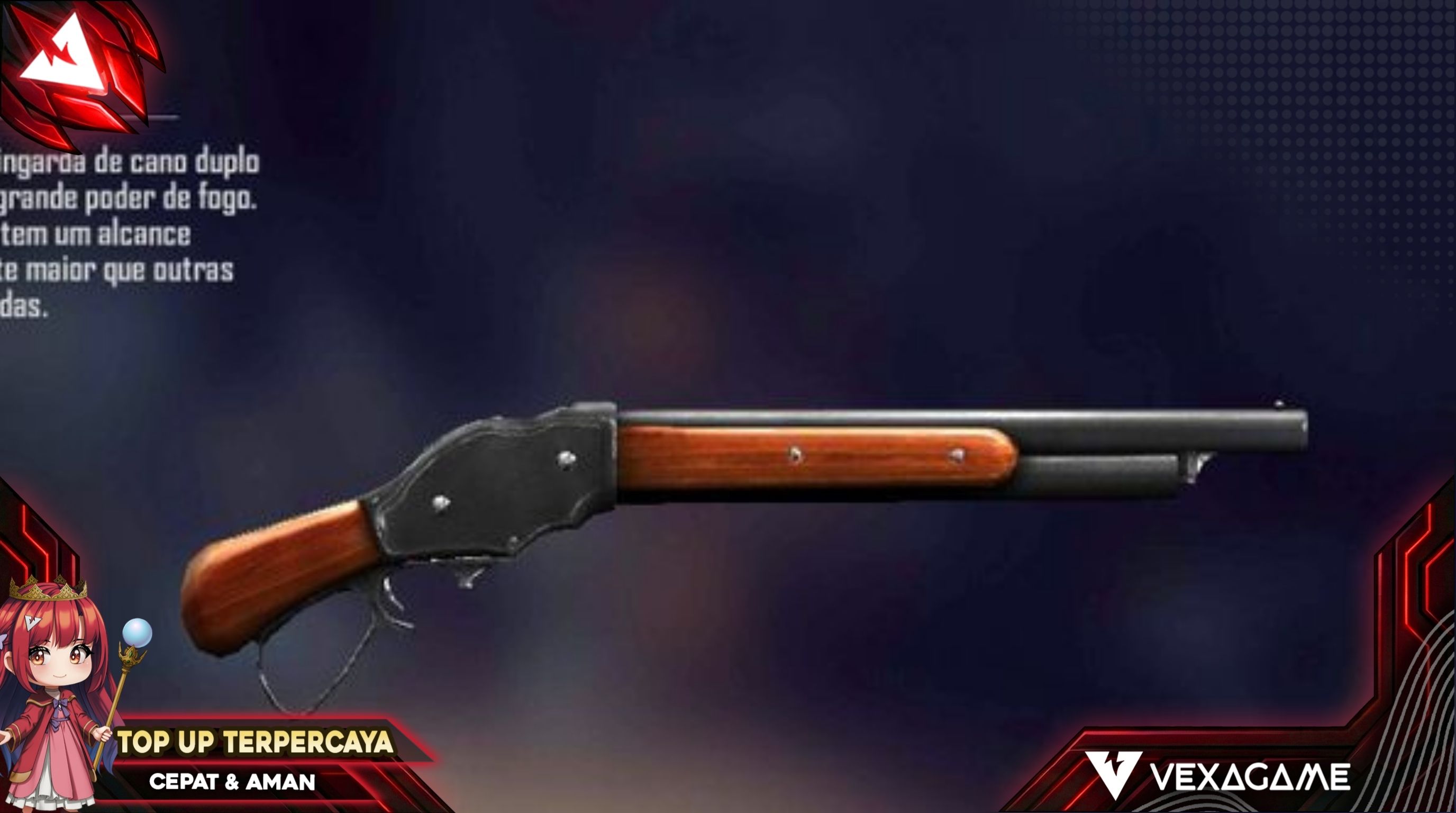 M1887 FF, Tips Trik Cara Menggunakannya Biar Booyah! - VexaGame
