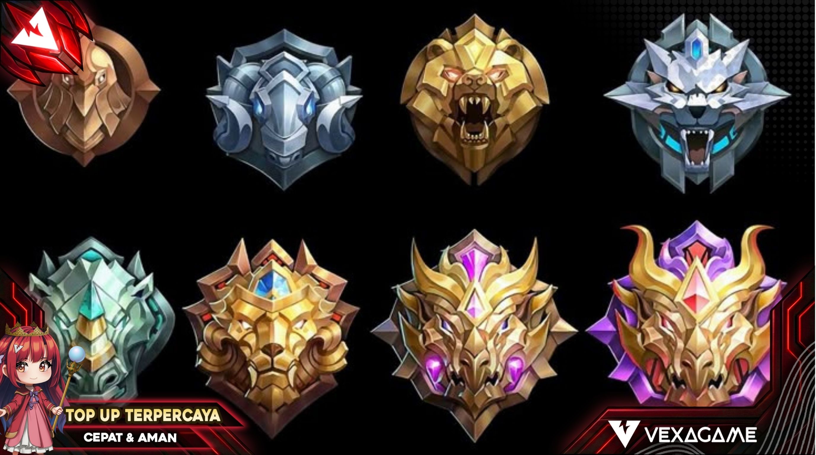 Urutan Rank Mobile Legends Terbaru dan Penjelasan Sistem Bintang - VexaGame